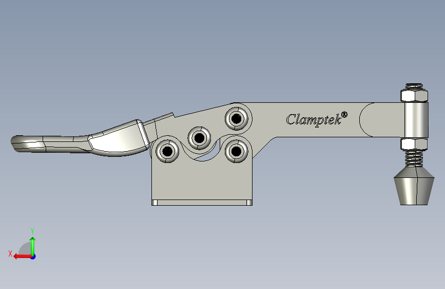 CH-201-BS快速夹钳_STEP_模型图纸下载 – 懒石网