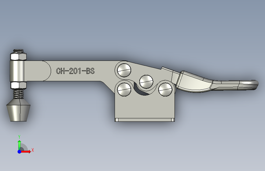 CH-201-BS快速夹钳_STEP_模型图纸下载 – 懒石网