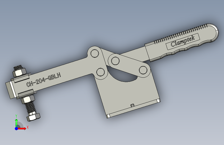 CH-204-GBLH快速夹钳_STEP_模型图纸下载 – 懒石网
