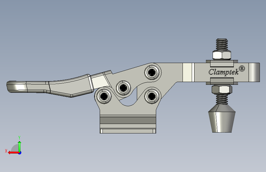 CH-225-D快速夹钳_STEP_模型图纸下载 – 懒石网