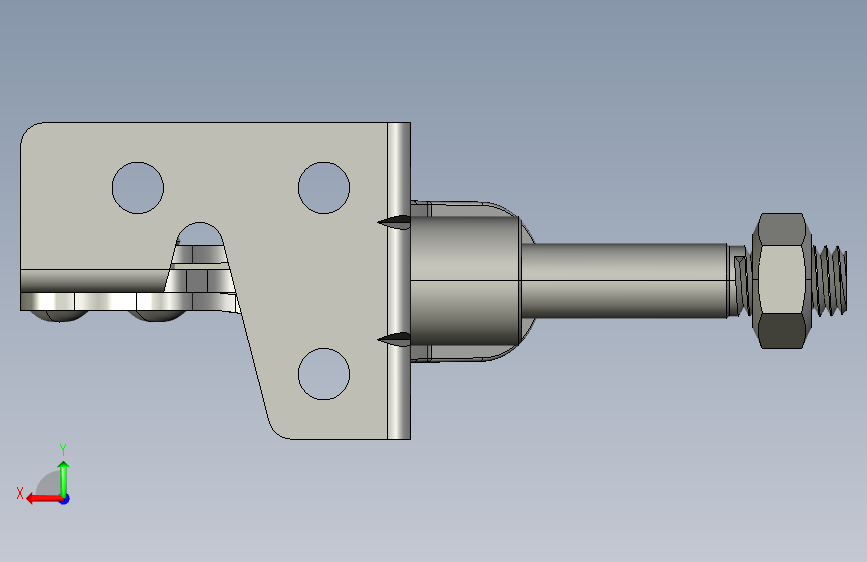 CH-301-BM快速夹钳_STEP_模型图纸下载 – 懒石网