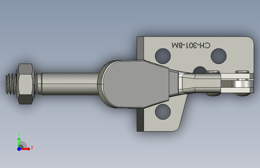 CH-301-BM快速夹钳_STEP_模型图纸下载 – 懒石网