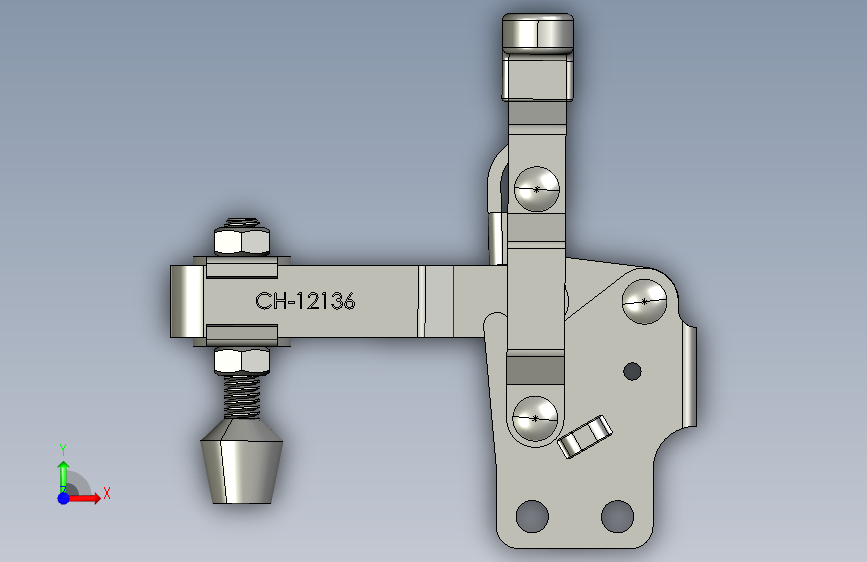 CH-12136快速夹钳_STEP_模型图纸下载 – 懒石网