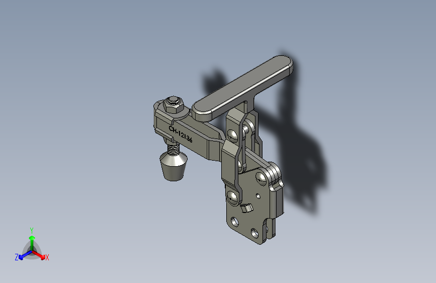 CH-12136快速夹钳_STEP_模型图纸下载 – 懒石网