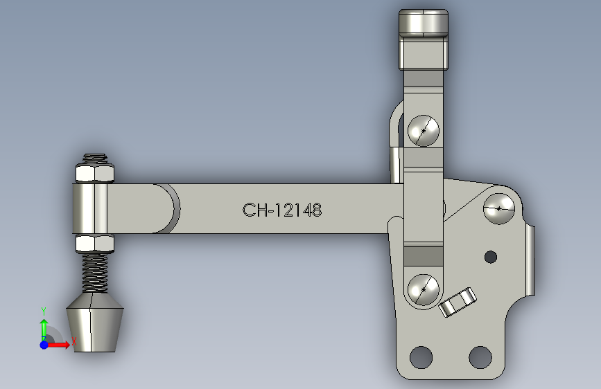 CH-12148快速夹钳_STEP_模型图纸下载 – 懒石网