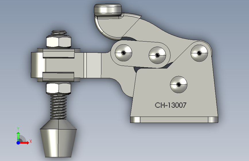 CH-13007快速夹钳_STEP_模型图纸下载 – 懒石网