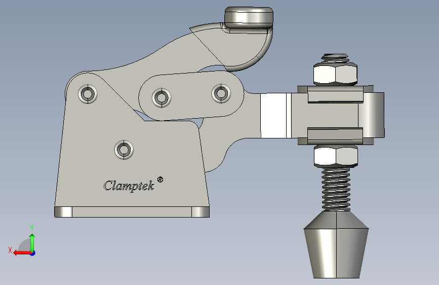 CH-13007快速夹钳_STEP_模型图纸下载 – 懒石网