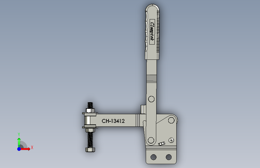 CH-13412快速夹钳_STEP_模型图纸下载 – 懒石网