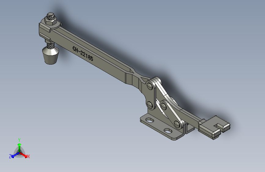 CH-22185快速夹钳_STEP_模型图纸下载 – 懒石网