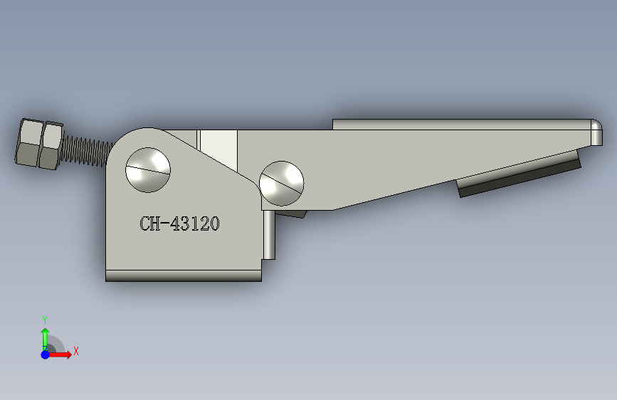 CH-43120快速夹钳_STEP_模型图纸下载 – 懒石网