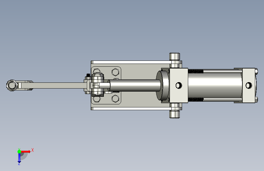 气缸型CH-10249-A快速夹钳_STEP_模型图纸下载 – 懒石网