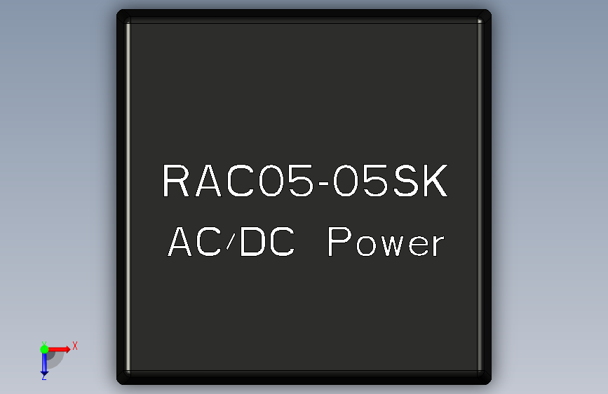 交流 直流模块 RAC05-05SK_IGES_模型图纸下载 – 懒石网