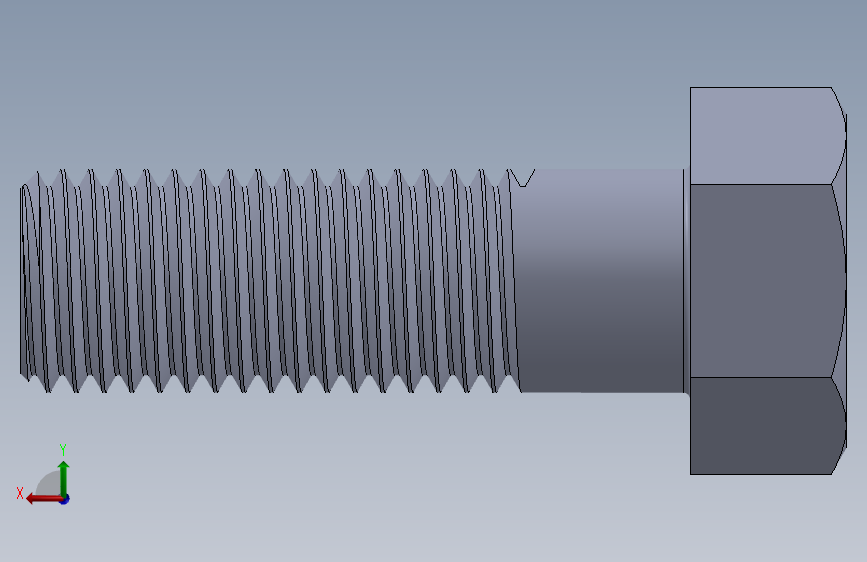 美制UNC六角螺栓_SOLIDWORKS 2019_模型图纸下载 – 懒石网