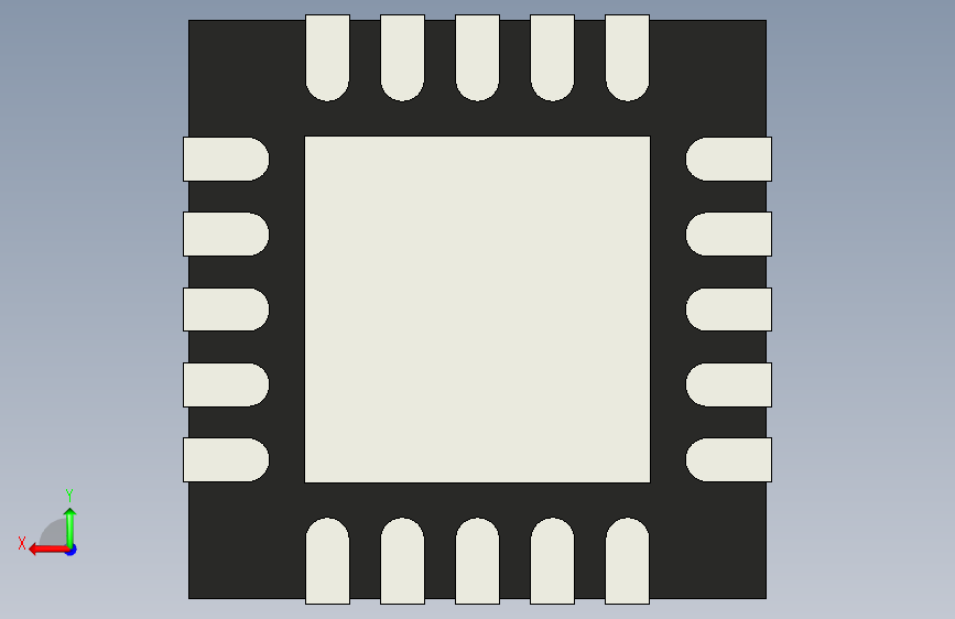高频QFN_STEP_模型图纸下载 – 懒石网