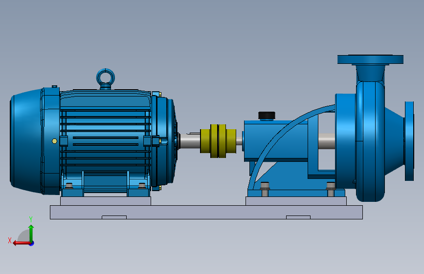 KSB ETA 80-20 - 5CV - 1700rpm_SOLIDWORKS 2015_模型图纸下载 – 懒石网