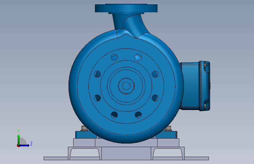 KSB ETA 80-20 - 5CV - 1700rpm_SOLIDWORKS 2015_模型图纸下载 – 懒石网