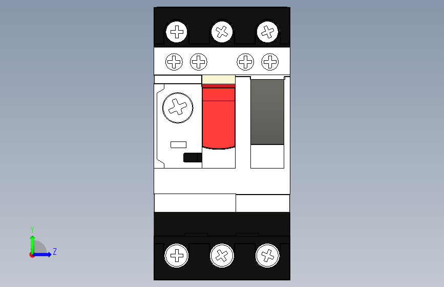 施耐德GV2ME电机断路器_STEP _模型图纸下载 – 懒石网