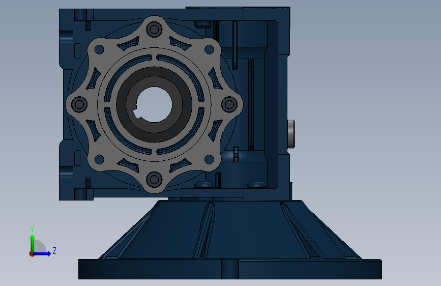 典型蜗轮齿轮箱模型完整模型 Solidworks 2014 模型图纸下载 懒石网