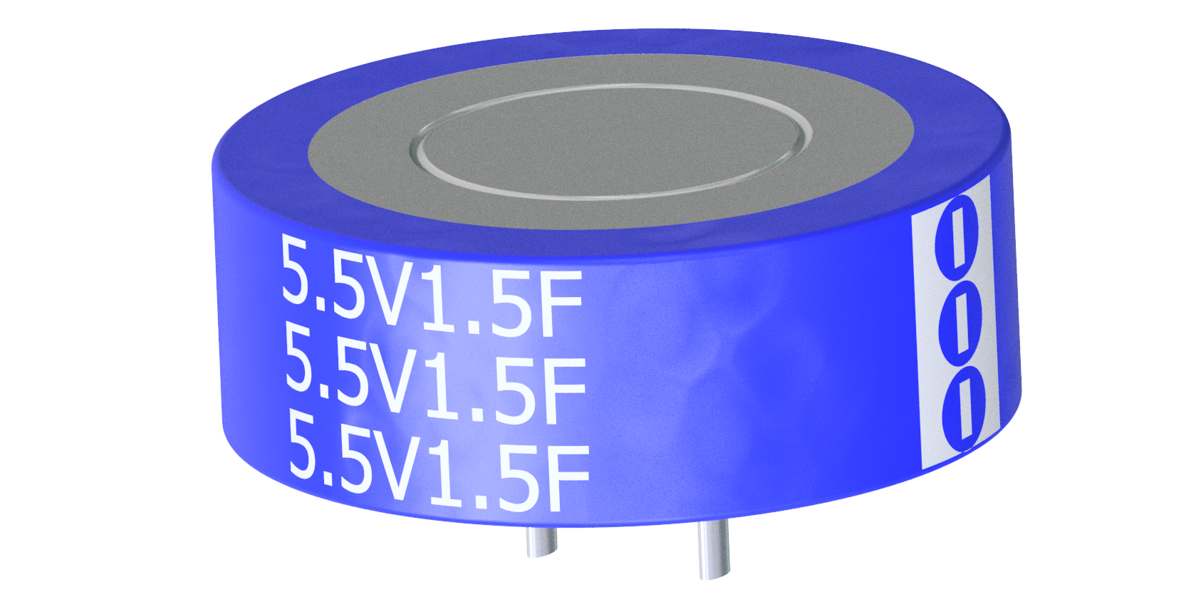 超级电容器c -型，5.5V，1.5F_STEP_模型图纸下载 – 懒石网