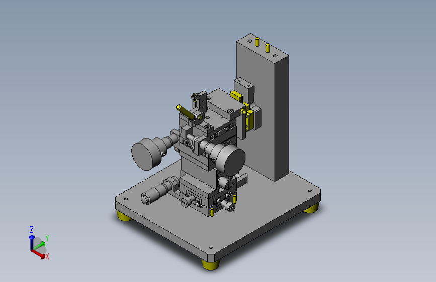 激光头俯仰调整夹具_SOLIDWORKS 2012_模型图纸下载 – 懒石网