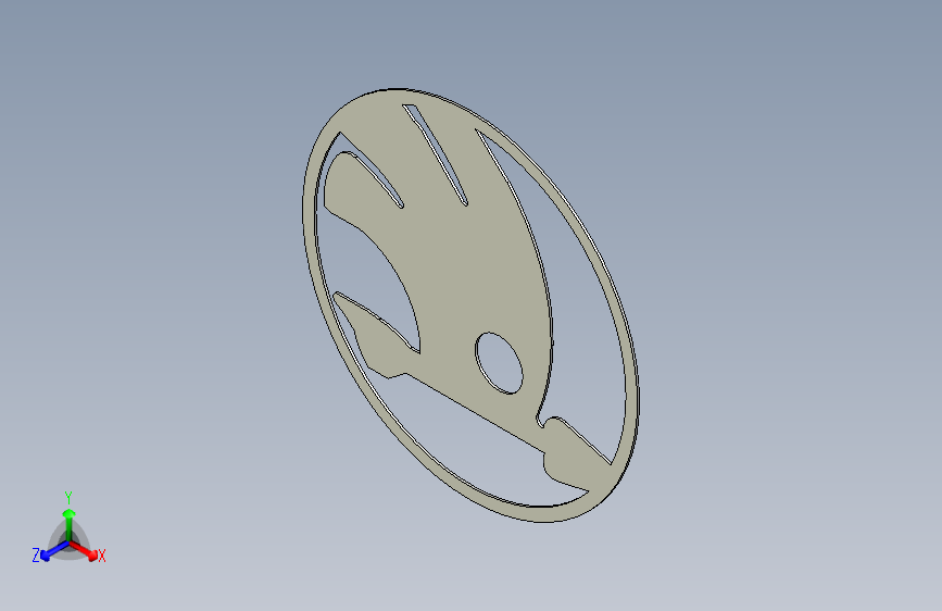 斯柯达标志_Inventor ipt_模型图纸下载 – 懒石网