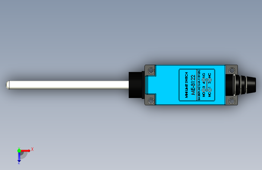 迷你限位开关- ME-9101_Inventor ipt_模型图纸下载 – 懒石网