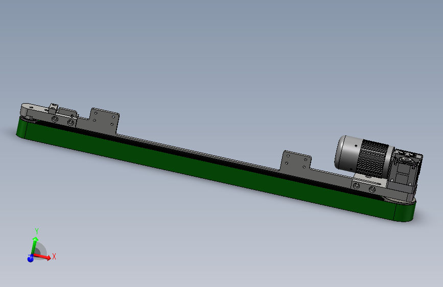 06 小型立式导带输送机solidworks设计 Solidworks 2018 模型图纸下载 懒石网