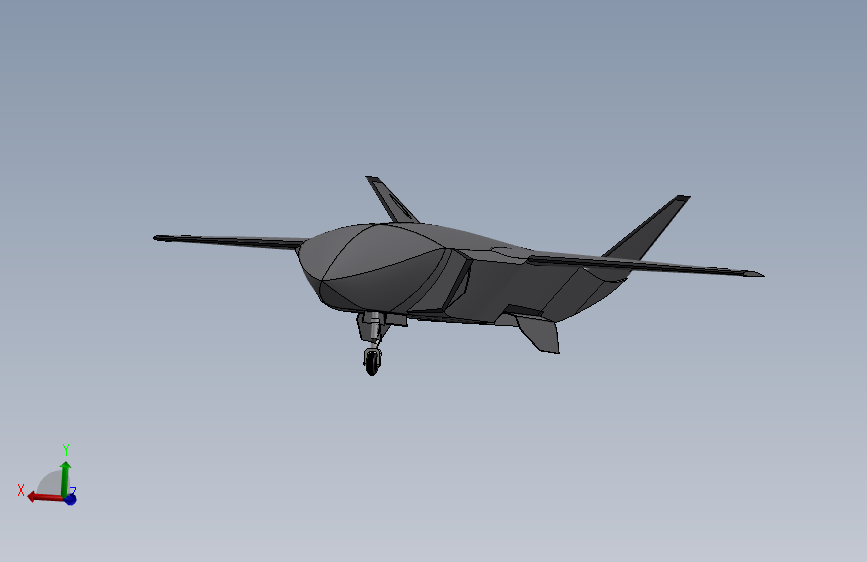 MQ-28A波音幽灵无人机_SOLIDWORKS 2018_模型图纸下载 – 懒石网
