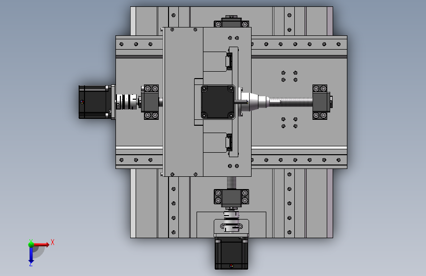 三轴检测装置_SOLIDWORKS 2019_模型图纸下载 – 懒石网