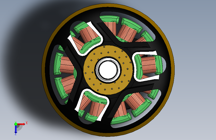 T-Motor 2203.5 KV2850 BLDC四旋翼专用直流电机_SOLIDWORKS 2020_模型图纸下载 – 懒石网