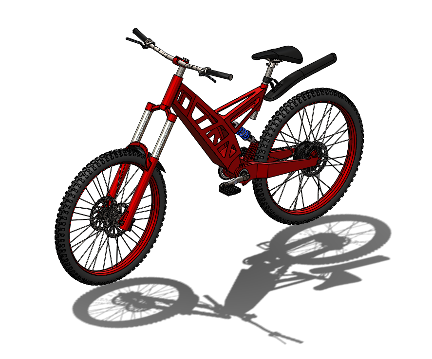 E019--Mountain Bike山地自行车模型3D图纸 IGS格式_IGES _模型图纸下载 – 懒石网