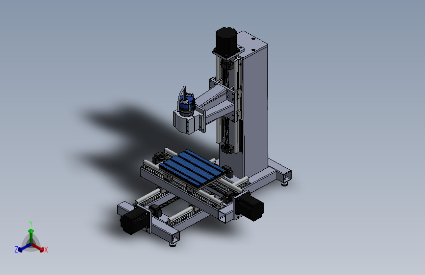 I011--desk cnc桌面台式数控机床3D数模图纸 Solidworks设计 附STEP IGS_SOLIDWORKS 2014_模型 ...
