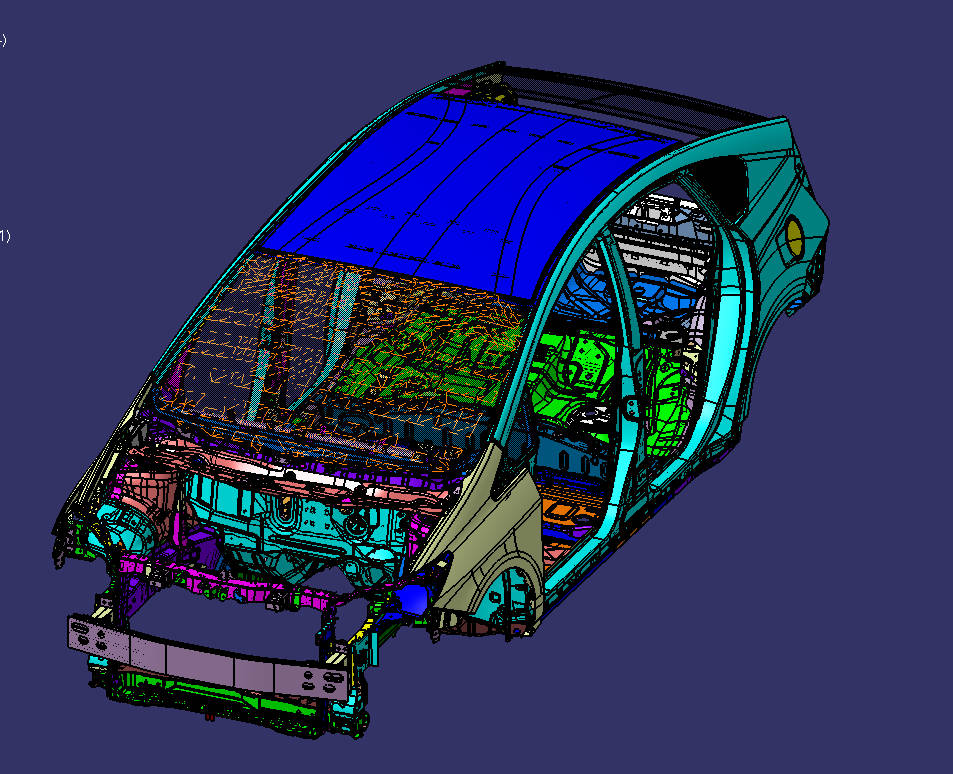 普锐斯整车-车身座椅_CATIA_模型图纸下载 – 懒石网