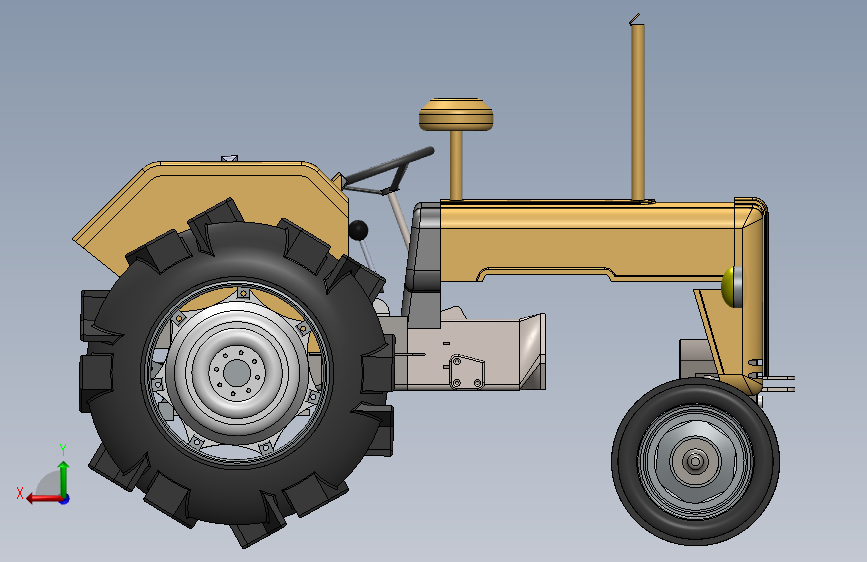 -059--TRACTOR简易拖拉机模型3D图纸 Solidworks设计_SOLIDWORKS 2017_模型图纸下载 – 懒石网