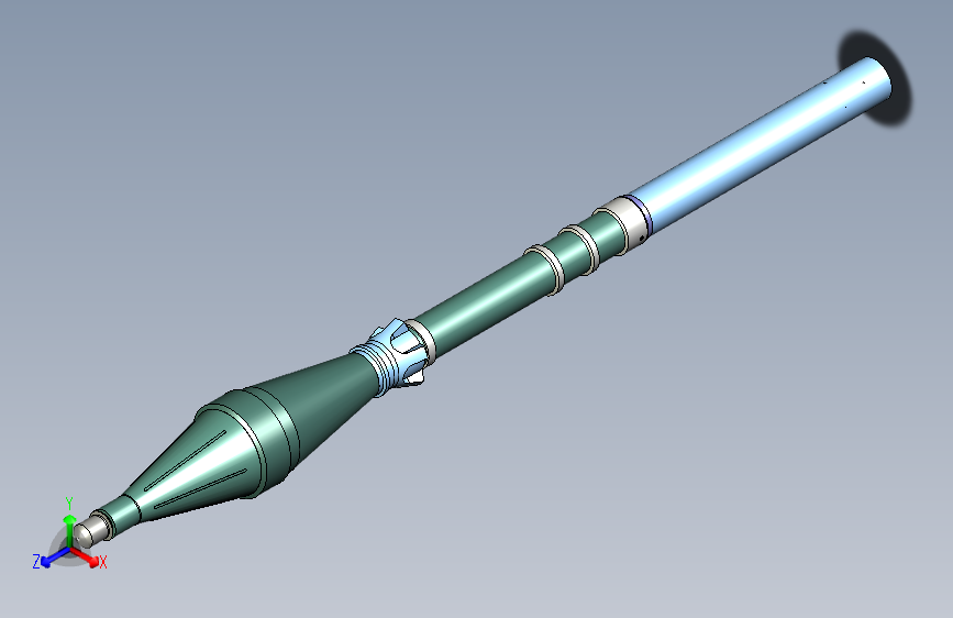 俄罗斯罗斯的85毫米PG-7(пг-7)PG-7B脱壳带尾翼穿甲弹_STEP_模型图纸下载 – 懒石网