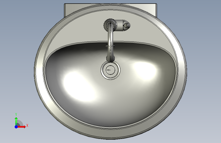 浴室台盆_STEP_模型图纸下载 – 懒石网