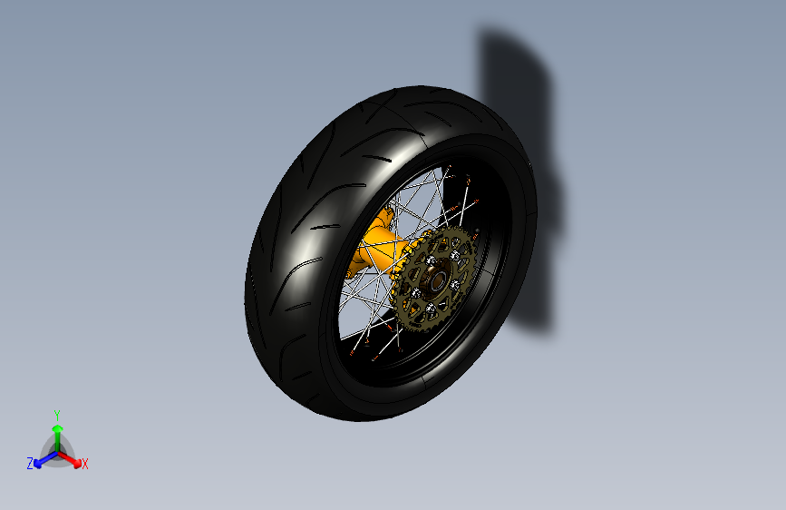 摩托车轱辘motorbike-rear-wheel-with-spokes-stp-igs_STEP_模型图纸下载 – 懒石网