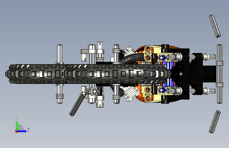 摩托车乐高拼图lego-technics-42007-inventor-stp格式_Inventor_模型图纸下载 – 懒石网