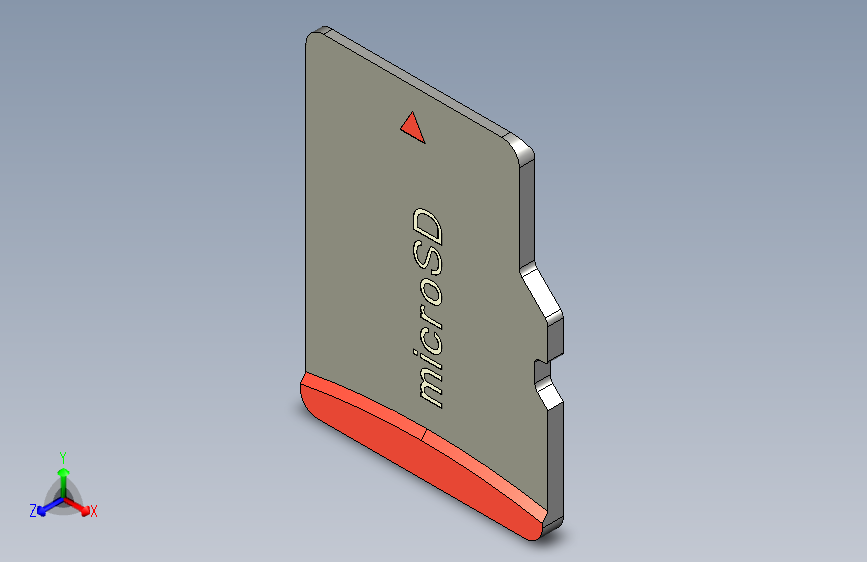 SD 卡夹_STEP_模型图纸下载 – 懒石网