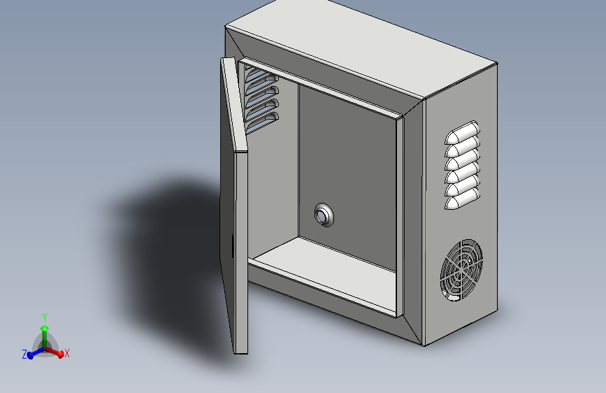 023--electrical-enclosure电气柜外壳3D数模图纸 Solidworks设计_SOLIDWORKS 2019_模型图纸 ...