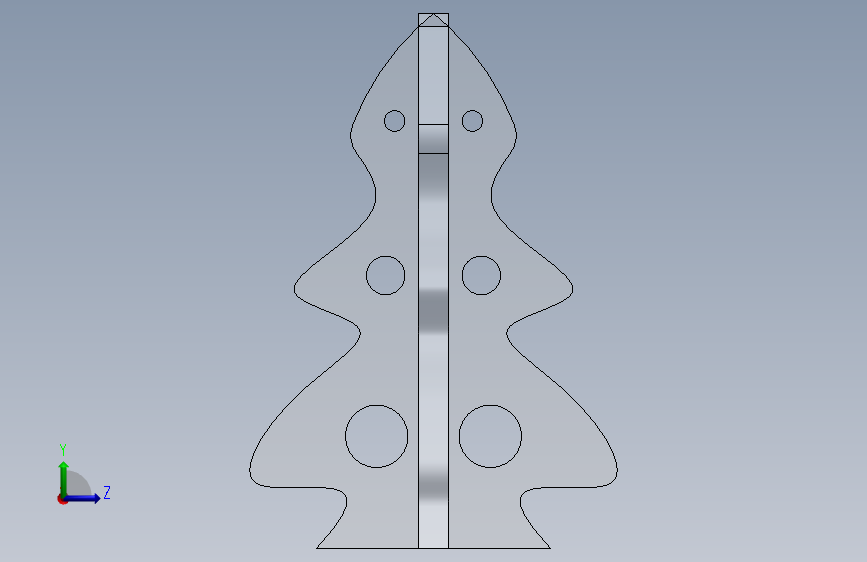 亚克力圣诞树_SOLIDWORKS 2012_模型图纸下载 – 懒石网