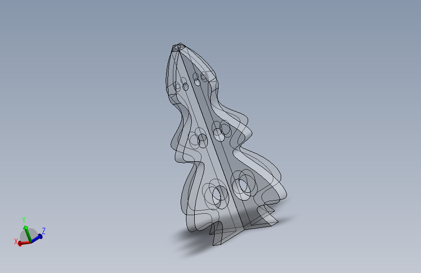 亚克力圣诞树_SOLIDWORKS 2012_模型图纸下载 – 懒石网