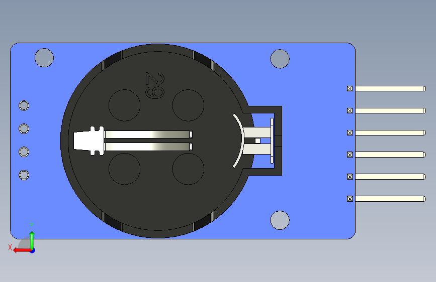 用于Arduino和Raspberry Pi的HW-84 (DS3231)实时时钟组件模块_STEP_模型图纸下载 – 懒石网