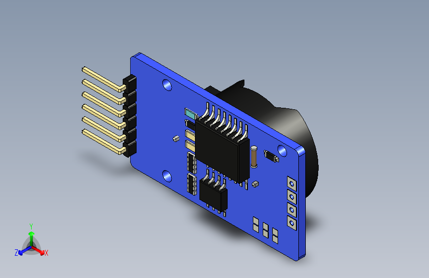 用于Arduino和Raspberry Pi的HW-84 (DS3231)实时时钟组件模块_STEP_模型图纸下载 – 懒石网