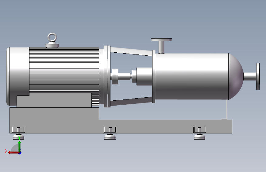 卧式多级泵GLF2-300（高压泵）_SOLIDWORKS 2018_模型图纸下载 – 懒石网