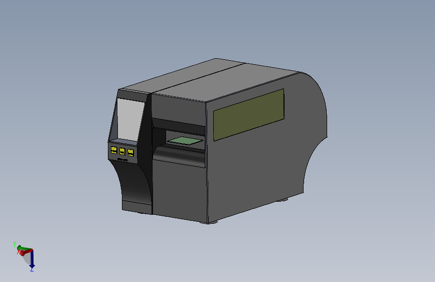 斑马打印机 ZT410_SOLIDWORKS 2019_模型图纸下载 – 懒石网