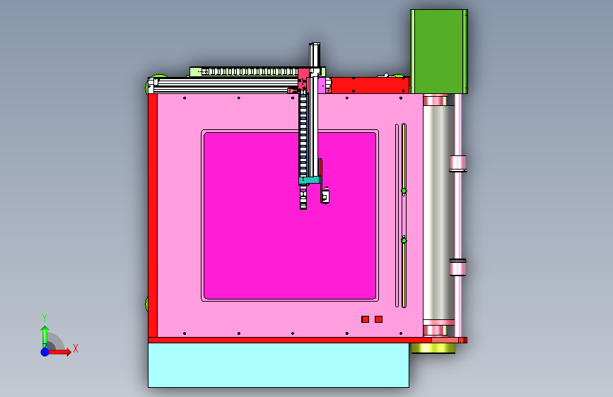 印刷检测设备总组立_Parasolid_模型图纸下载 – 懒石网