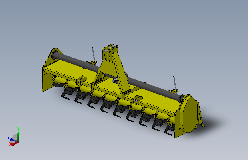 Rotovator旋耕机构_SOLIDWORKS 2021_模型图纸下载 – 懒石网