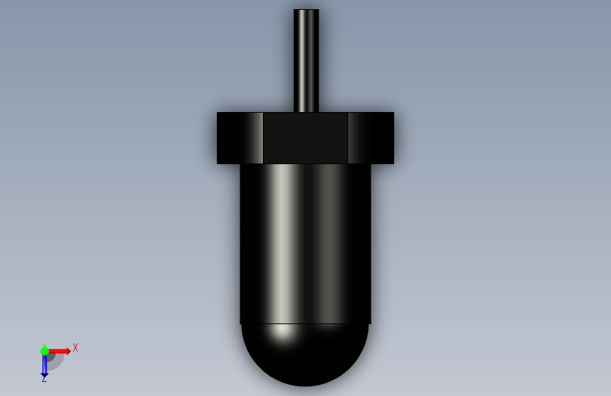 红色LED 3mm_IGES_模型图纸下载 – 懒石网