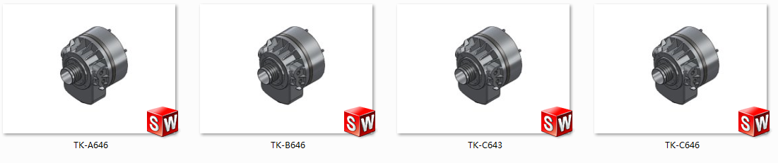 TK超短中空回转油缸模型 共12种规格_SOLIDWORKS 2015_模型图纸下载 – 懒石网